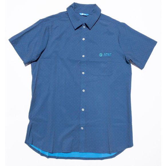 at&t | Shirts | Att Employee Uniform Shirt Mens Medium Buttonup Blue ...